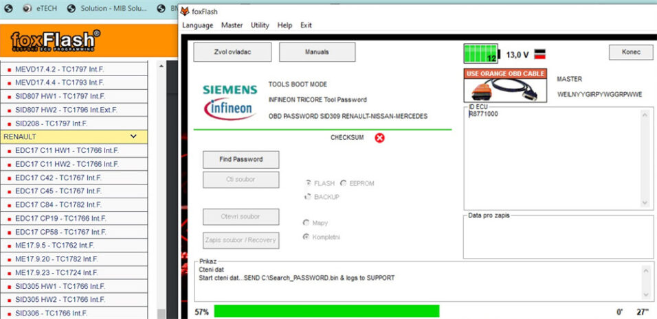 How to Fix SID309 OBD Password Unlock Stop Working – FoxFlash ECU Tool Tech Support