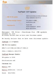 FoxFLash Update – FoxFlash ECU Tool Tech Support